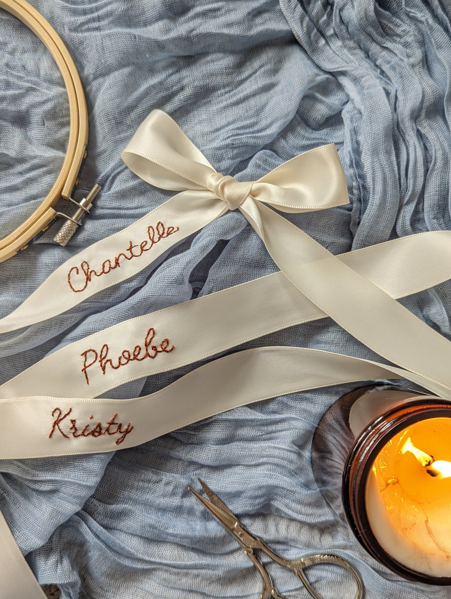 DIY Wedding name tags – Alfreda and Alice